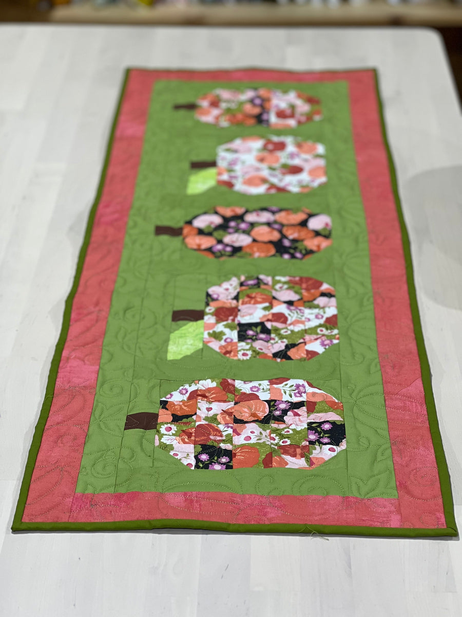 Fall Pumpkin Modern Holiday Table Runner Kit – Happy Little Quilt Shop